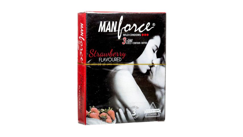 Manforce Wild Condoms Strawberry Packet 3 Pieces delivery in Bangladesh | foodpanda