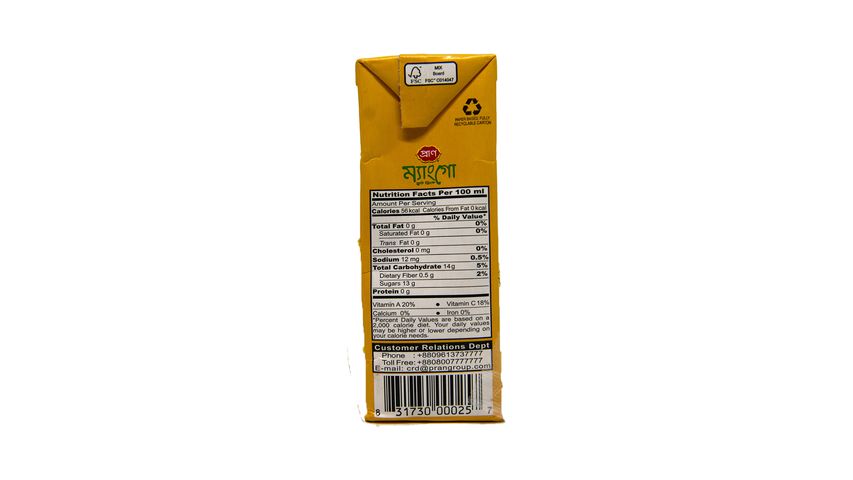 Pran Mango Fruit Drink Tetra Pack 250ml delivery in Bangladesh | foodpanda