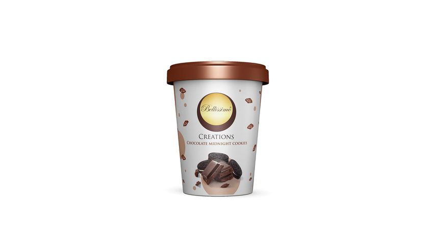 Bellissimo Chocolate Midnight Cookies Ice Cream 450ml delivery in ...