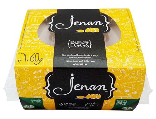 Buy Jenan White Large Eggs, 6 Pieces Online in Bahrain | Talabat Bahrain