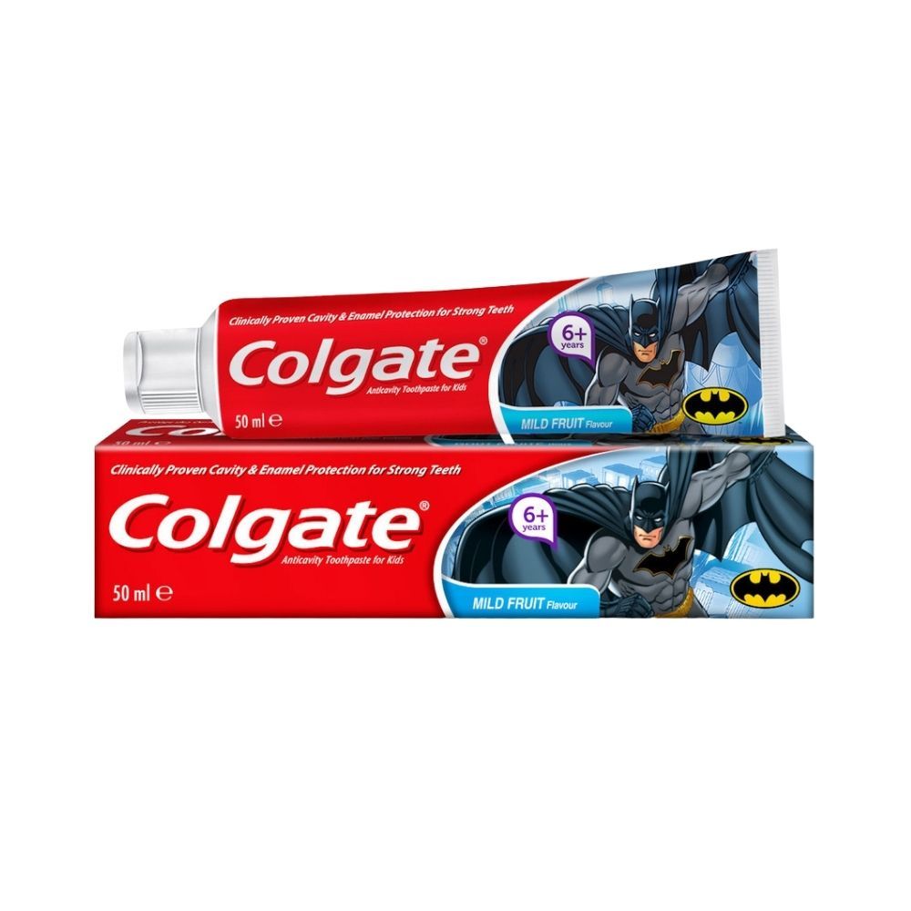 Buy Colgate Kids Girls Anticavity Fluoride Toothpaste 6+ Batman 50 Ml 1 ...