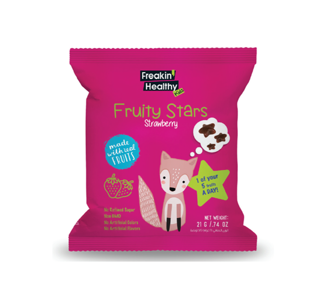 Buy Freakin Healthy Fruity Stars Strawberry Jelly 21 G Online in Kuwait ...