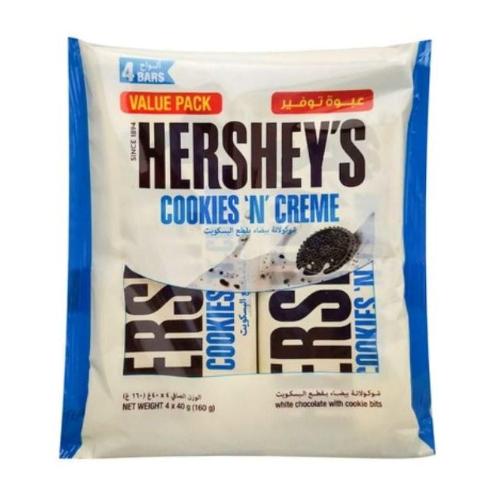 Buy Hershey's Cookies 'N' Cream Chocolate Bar, 4x40g Online in Bahrain ...