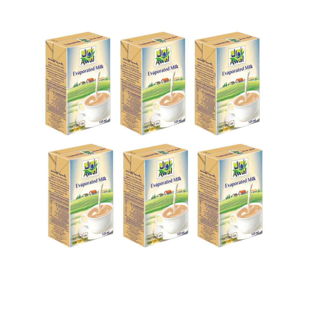 اشترِ Awal Evaporated Milk 125 Ml X 4 Pcs أونلاين في Bahrain | طلبات ...