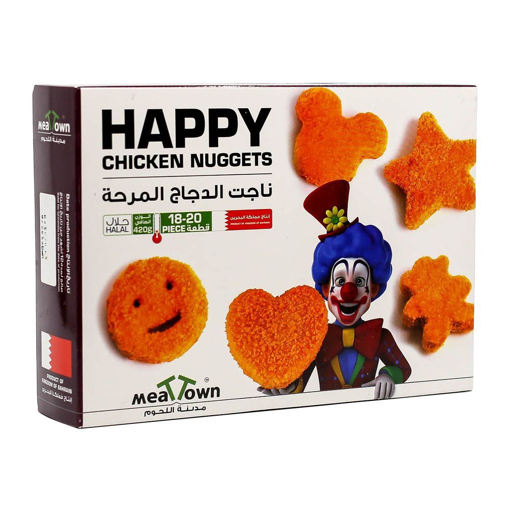 Buy Meat Town Happy Chicken Nuggets 400G Online in Bahrain | Talabat ...
