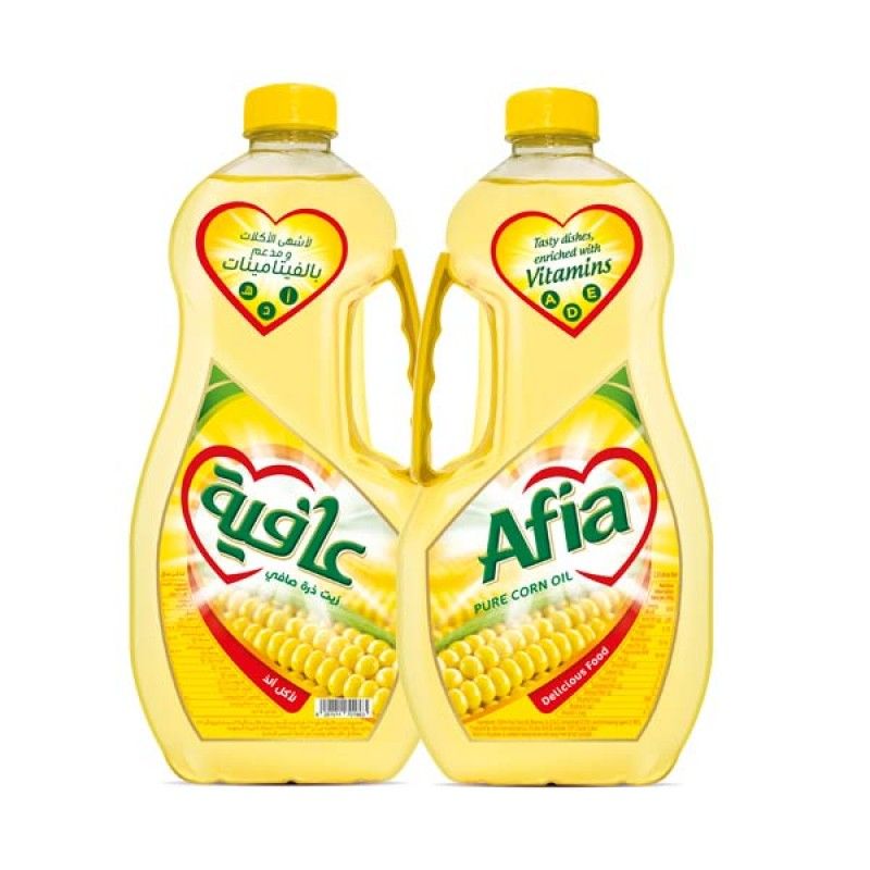 Buy Afia Corn Oil, 2x1.5L Online in Bahrain | Talabat Bahrain