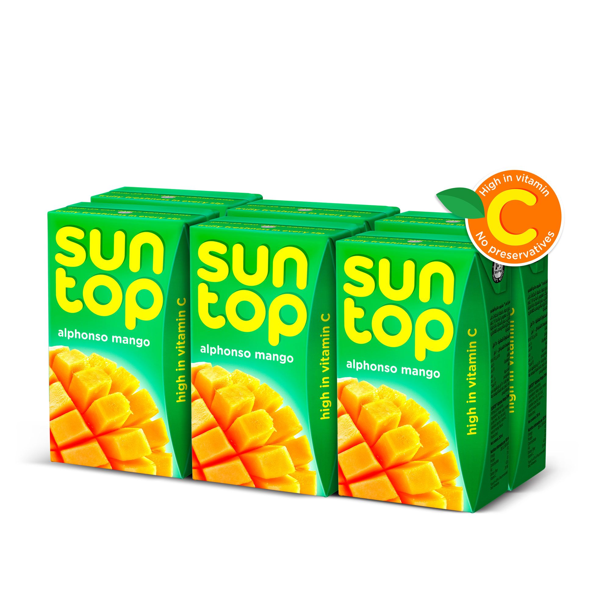 Buy Suntop Mango Fruit Drink, 6x250ml Online in Oman | Talabat Oman