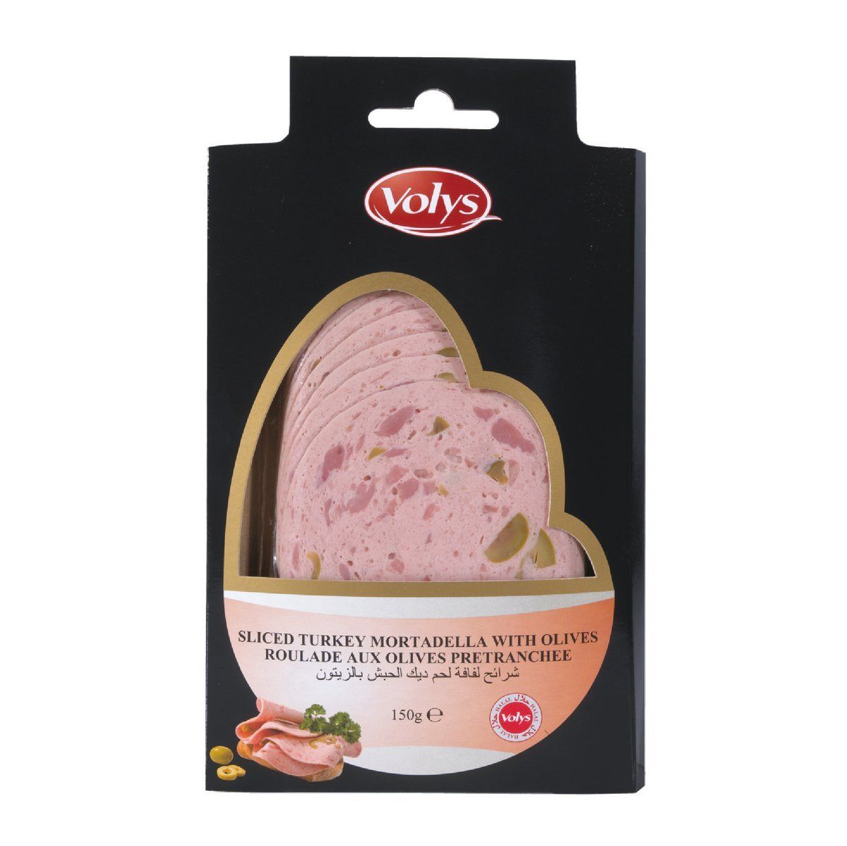 Buy Volys Star Sliced Turkey Mortadella with Olives, 150g Online in ...