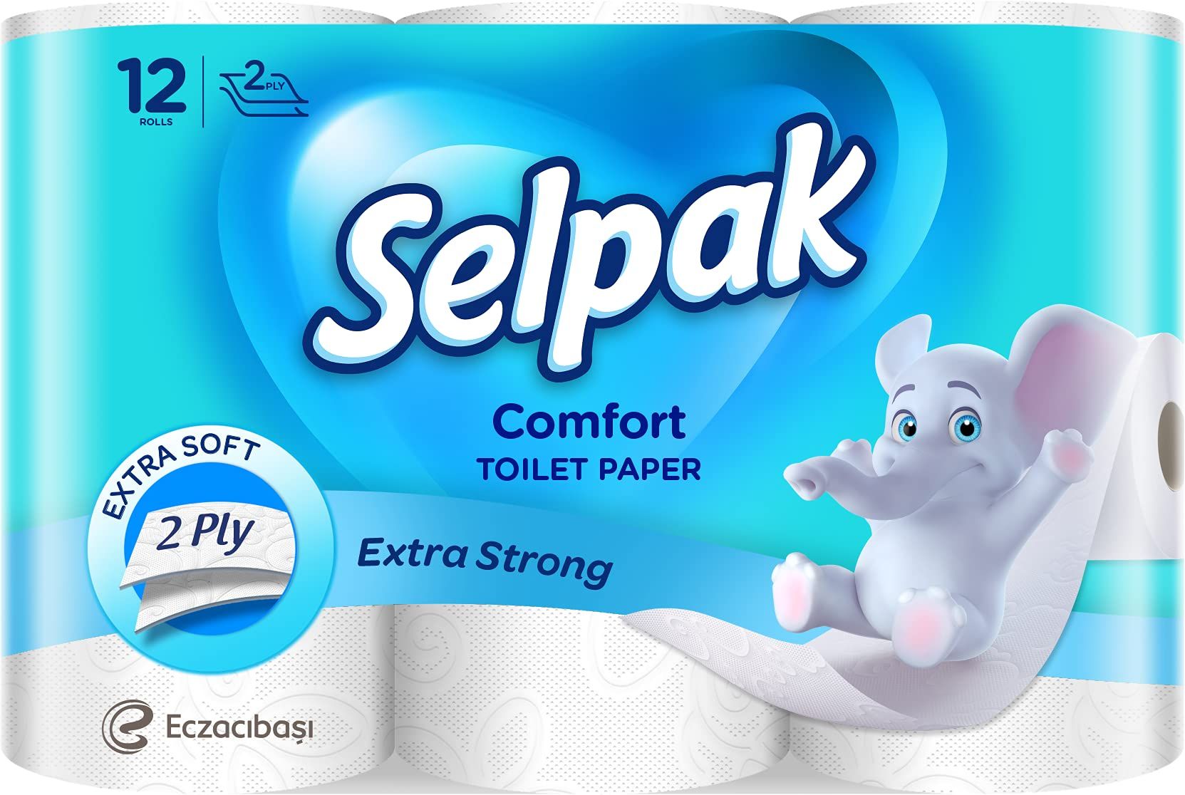 Buy Selpak Bathroom Paper Roll Comfort 150 Sheets x 9+3 Rolls Online in ...