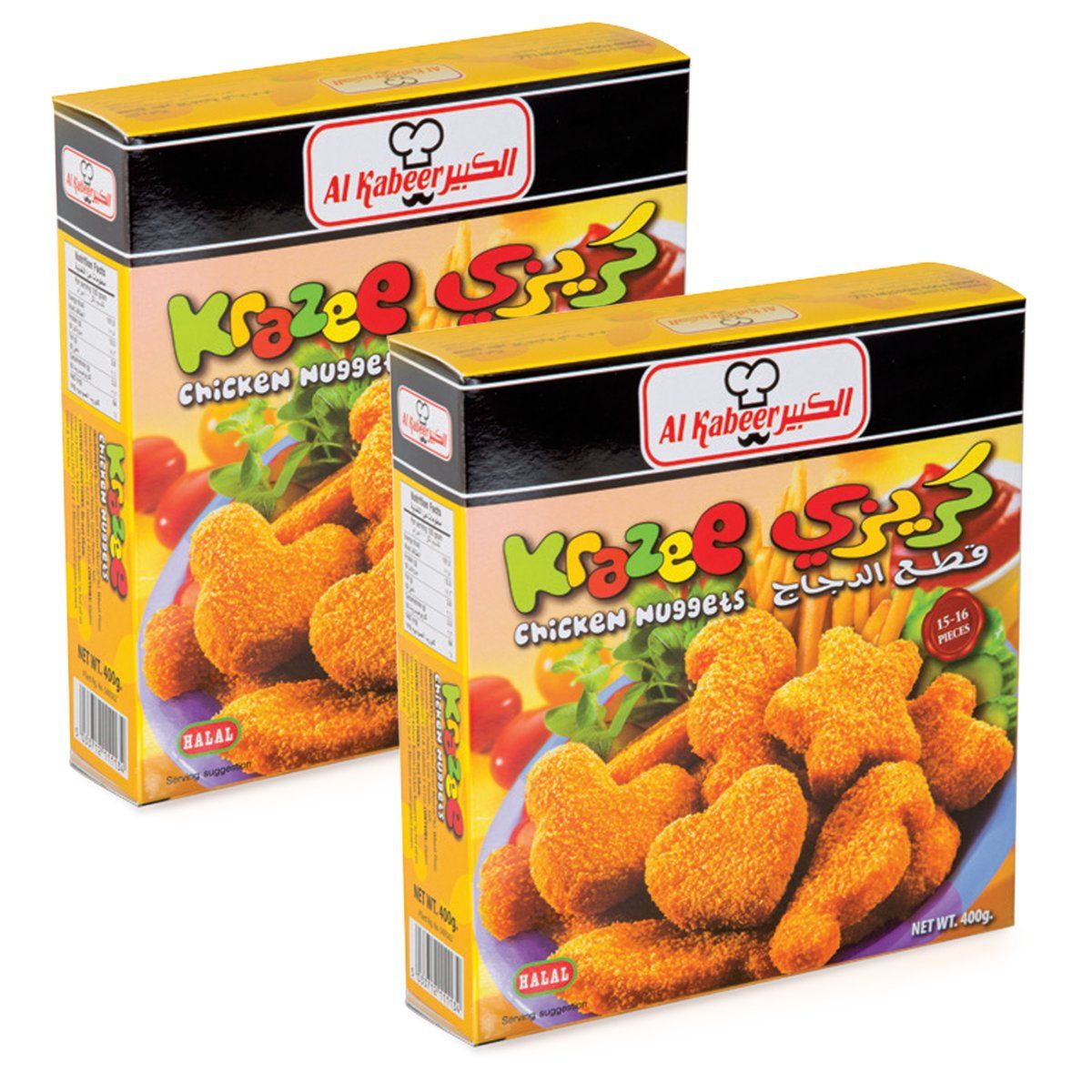 Buy Al Kabeer Krazee Nuggets, 2x400g Online in Bahrain | Talabat Bahrain