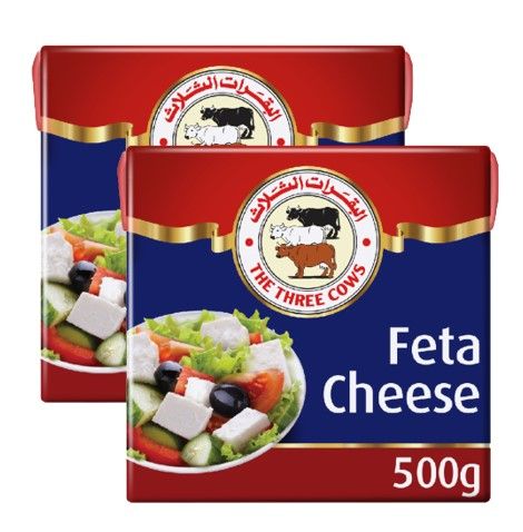 Buy 3Cows Feta Cheese Packet 500 g x 2 Pcs Online in Bahrain | Talabat ...