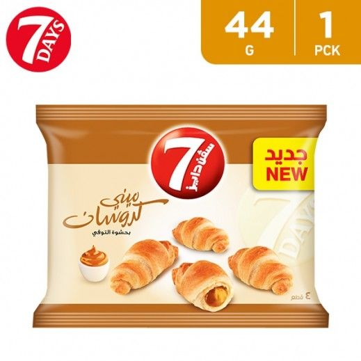 Buy 7 Days Mini Croissant Toffee, 44g Online in Bahrain | Talabat Bahrain
