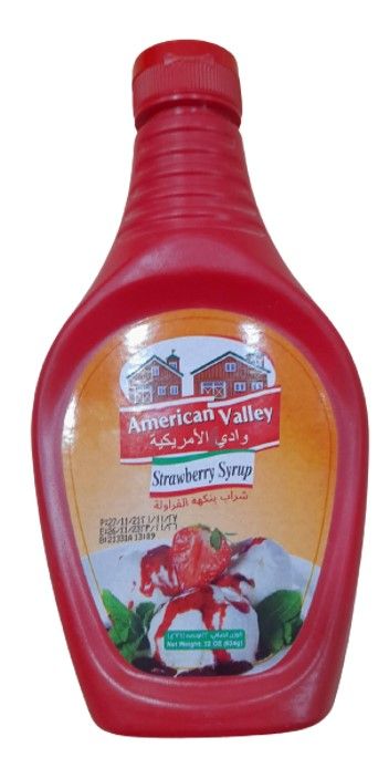 Buy American Valley Strawberry Syrup 22 Oz Online in Bahrain | Talabat ...