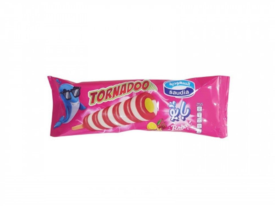 Buy Saudia Ice Cream Baboo Cherry Tornado 80 ml Online in Bahrain | Talabat Bahrain