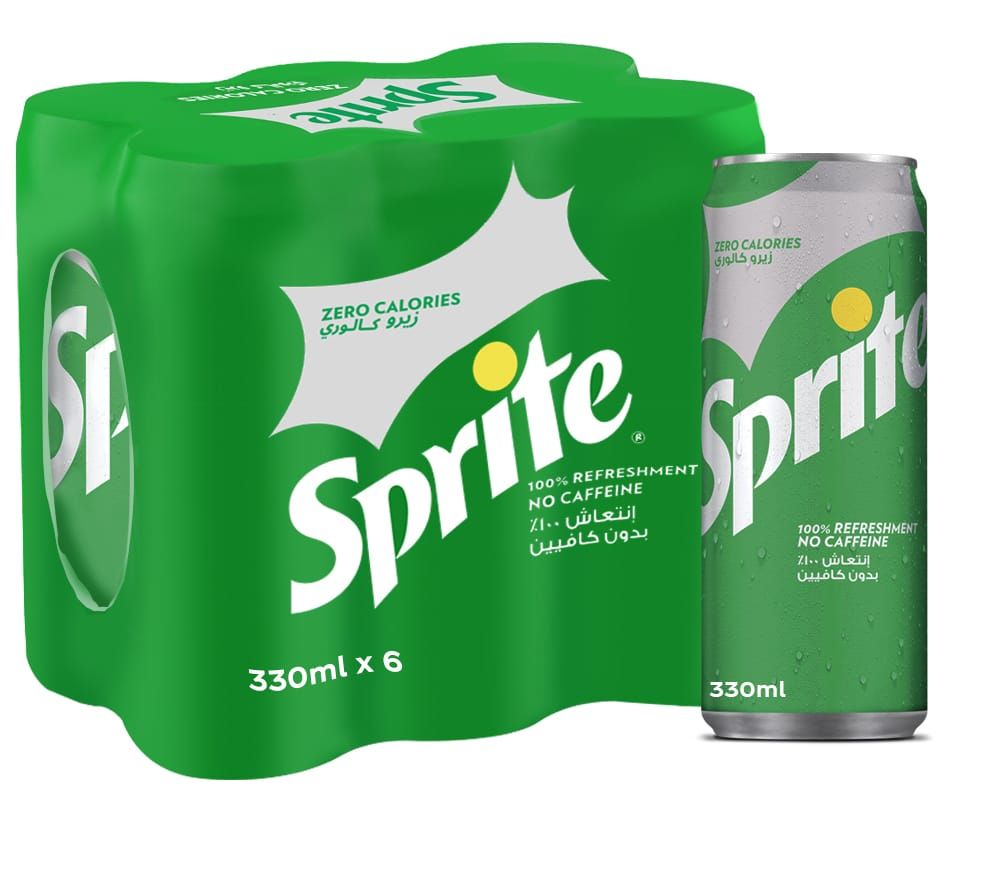 Buy Sprite Zero Can 330 ml x 6 Pcs Online in Bahrain | Talabat Bahrain