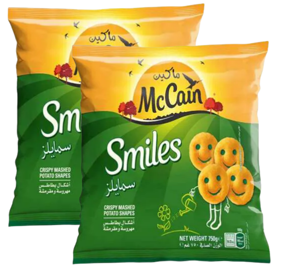 Buy Mccain Smiles Fries 750 g x 2 Pcs Online in Bahrain | Talabat Bahrain