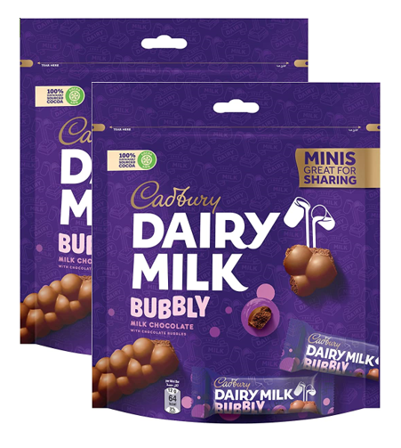 Buy Cadbury Dairy Milk Bubbly Mini Bag 168 g x 2 Pcs Online in Bahrain ...