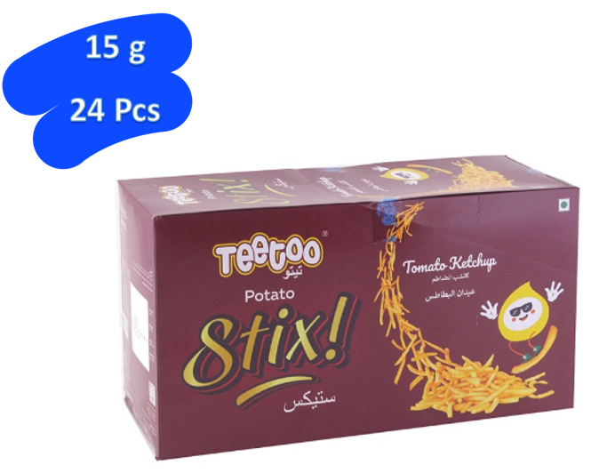 Buy Teetoo Stix Tomato Ketchup 15 g X 24 Pcs Online in Bahrain ...
