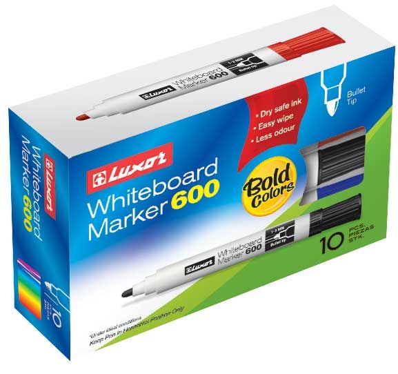 Buy Luxor Whiteboard Marker 600 12'S Red Online in Bahrain | Talabat ...