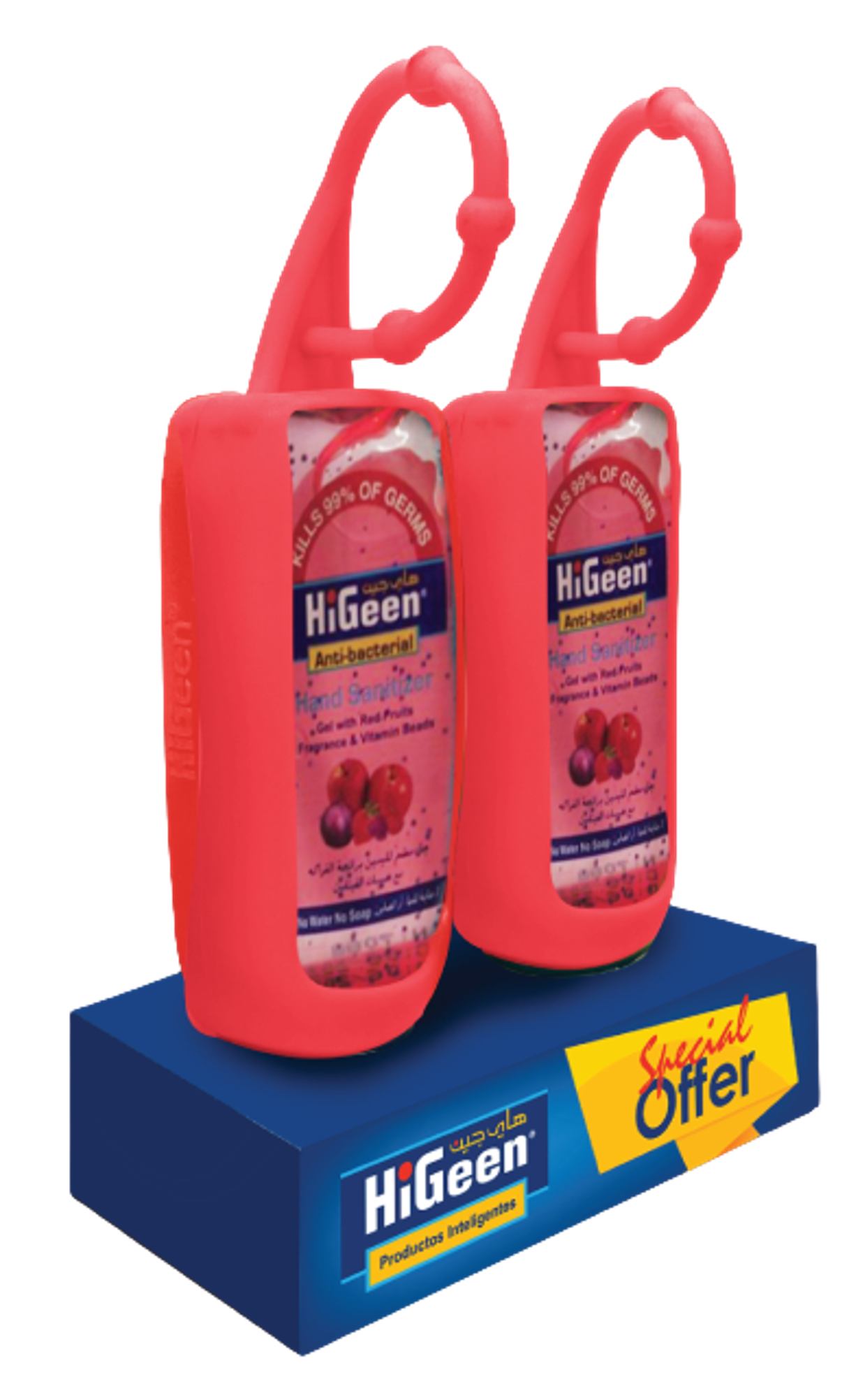 Buy HiGeen Assorted Hand Sanitizer with Holder 50ml x 2 (25% Off ...