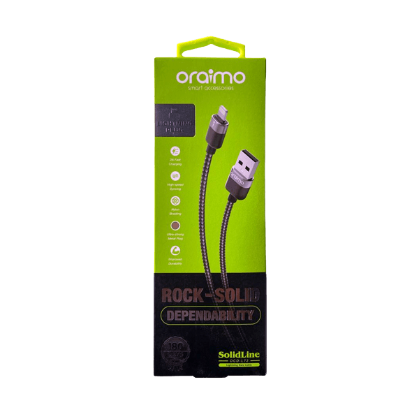 Buy Oraimo Data Cable Solid Usb To Lightning, 1 Piece Online in Bahrain ...