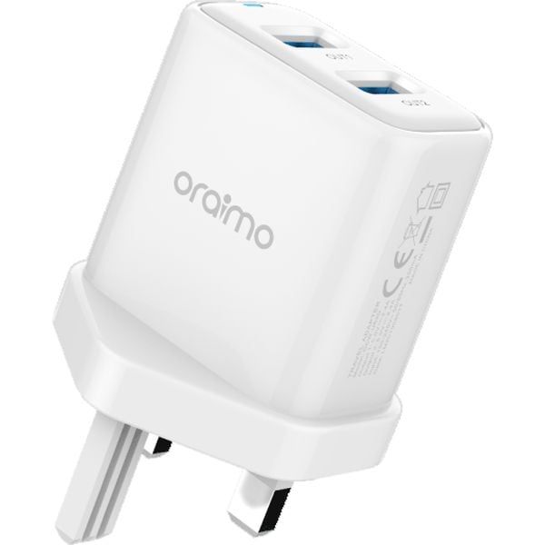 Buy Oraimo 2.4A Dual Usb Adapter, 1 Piece Online in Bahrain | Talabat ...