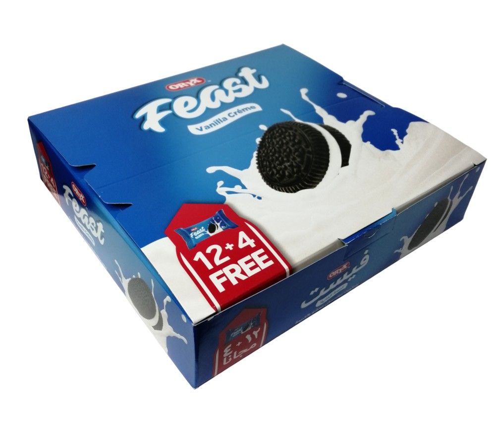 Buy Oryx Feast Vanilla Cream Biscuits, 12x32g Online in Bahrain ...