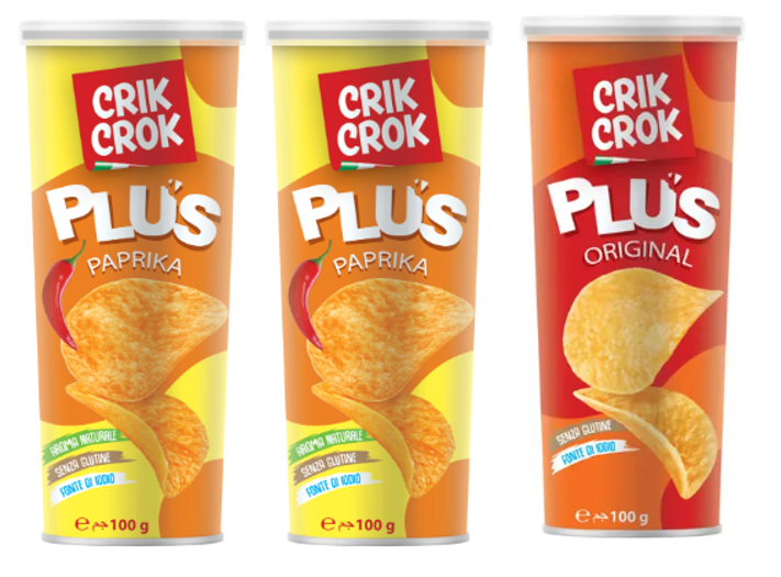 Buy Crik Crok Paprika Chips, 2x100 g + Crik Crok Plus Original Chips ...