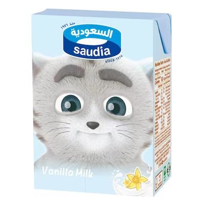 Buy Saudia Vanilla Flavored Milk, 125ml Online in Bahrain | Talabat Bahrain