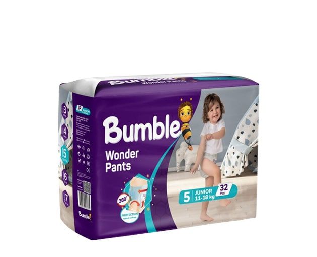 Buy Bumble Wonder Pants No.5 Junior 11-18kg, 32 Diapers Online in ...