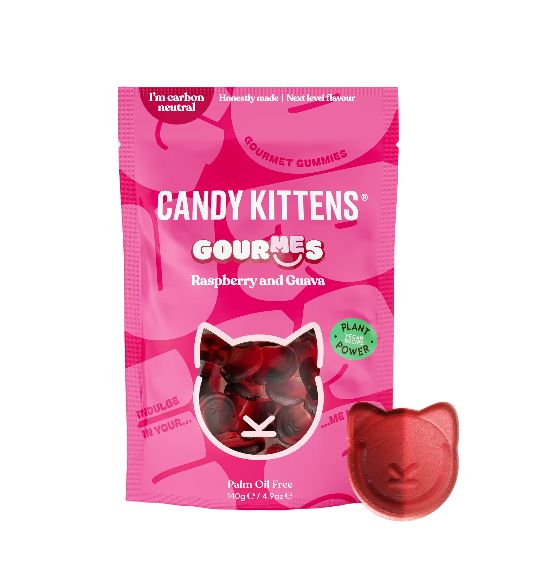 Buy Candy Kittens Sweet Raspberry and Guava Gummies, 140g Online in ...