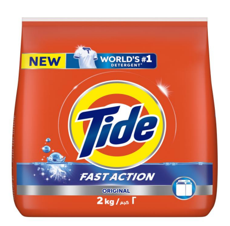 Buy Tide Fast Action Original Laundry Detergent Powder, 2kg Online in ...