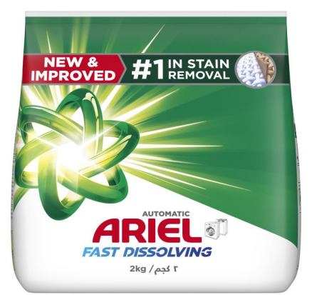Buy Ariel Fast Dissolving Automatic Detergent Powder, 2kg Online in ...