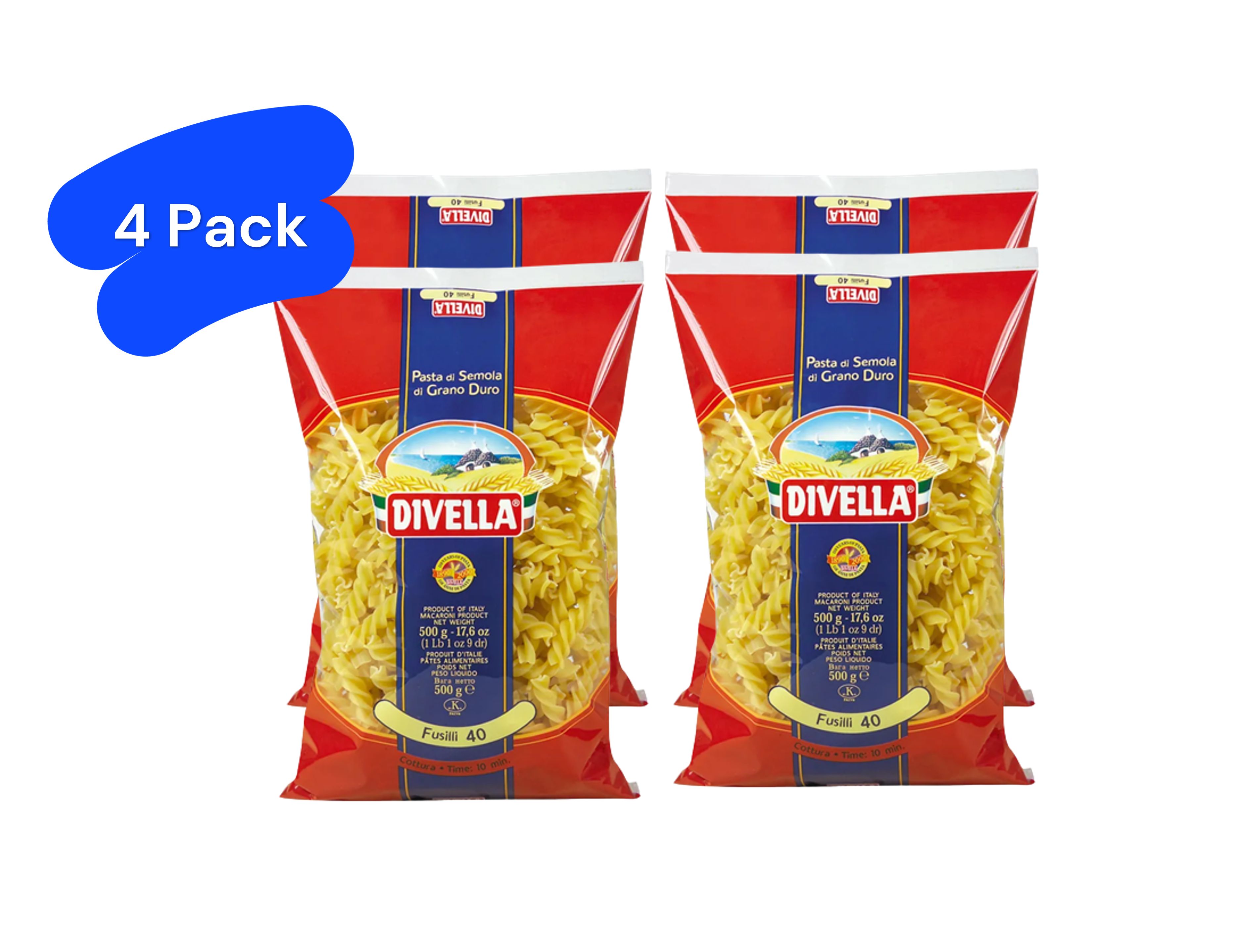 Buy Divella Fusilli (40) 500gx4 Online in Bahrain | Talabat Bahrain