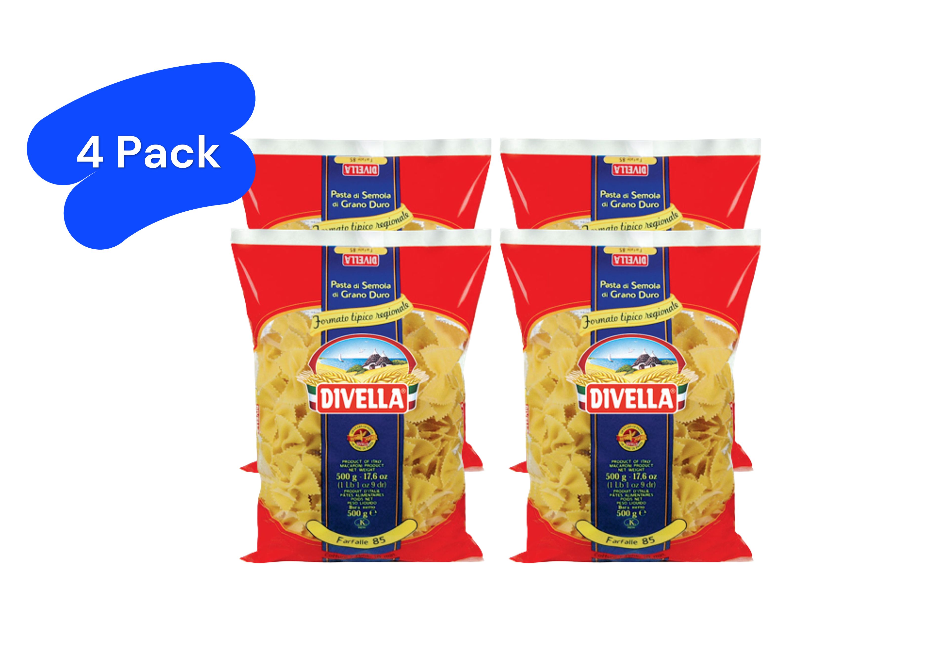 Buy Divella Farfalle (85) 500gx4 Online in Bahrain | Talabat Bahrain