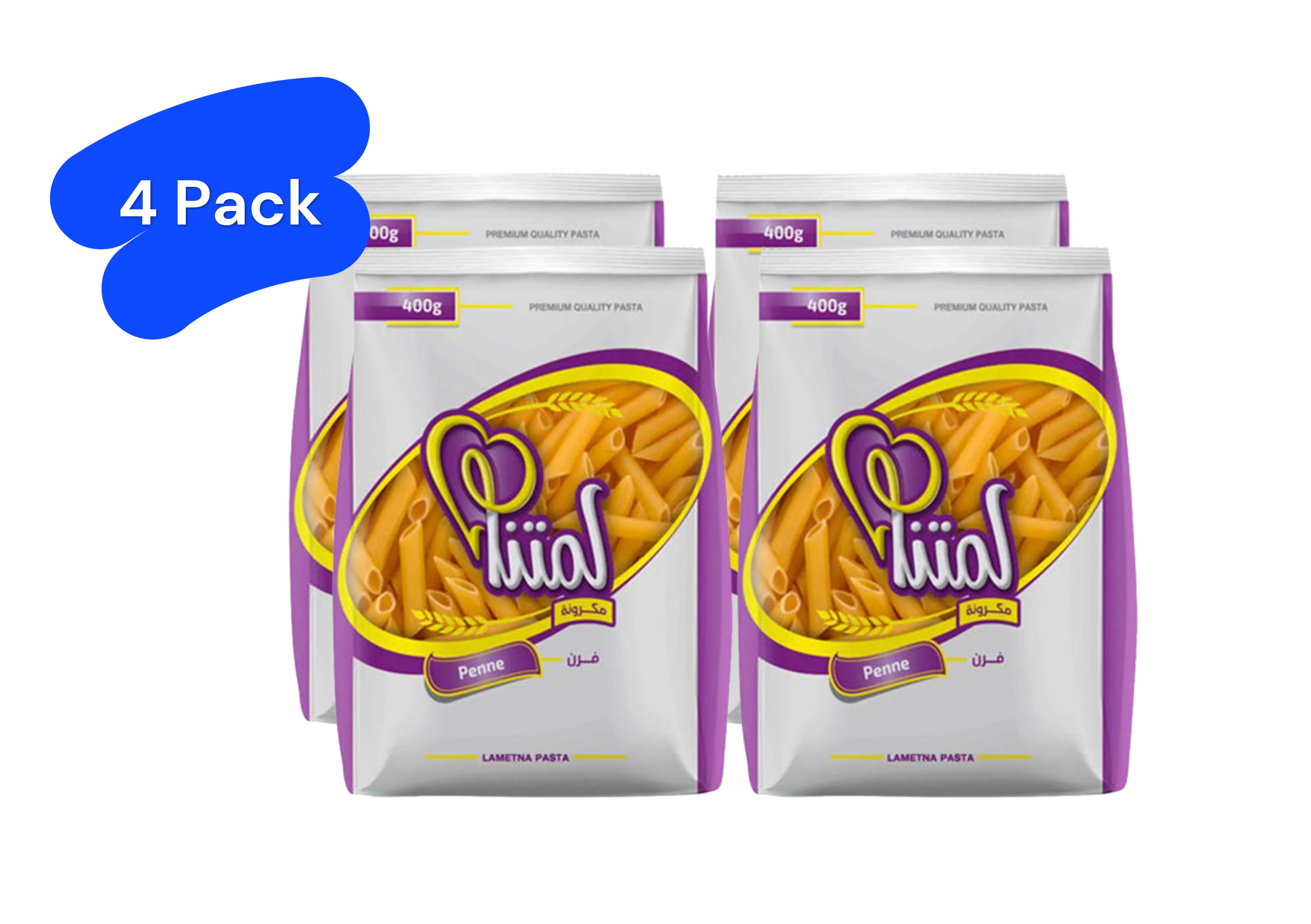 Buy Lametna Penne Pasta 400gx4 Online in Bahrain | Talabat Bahrain