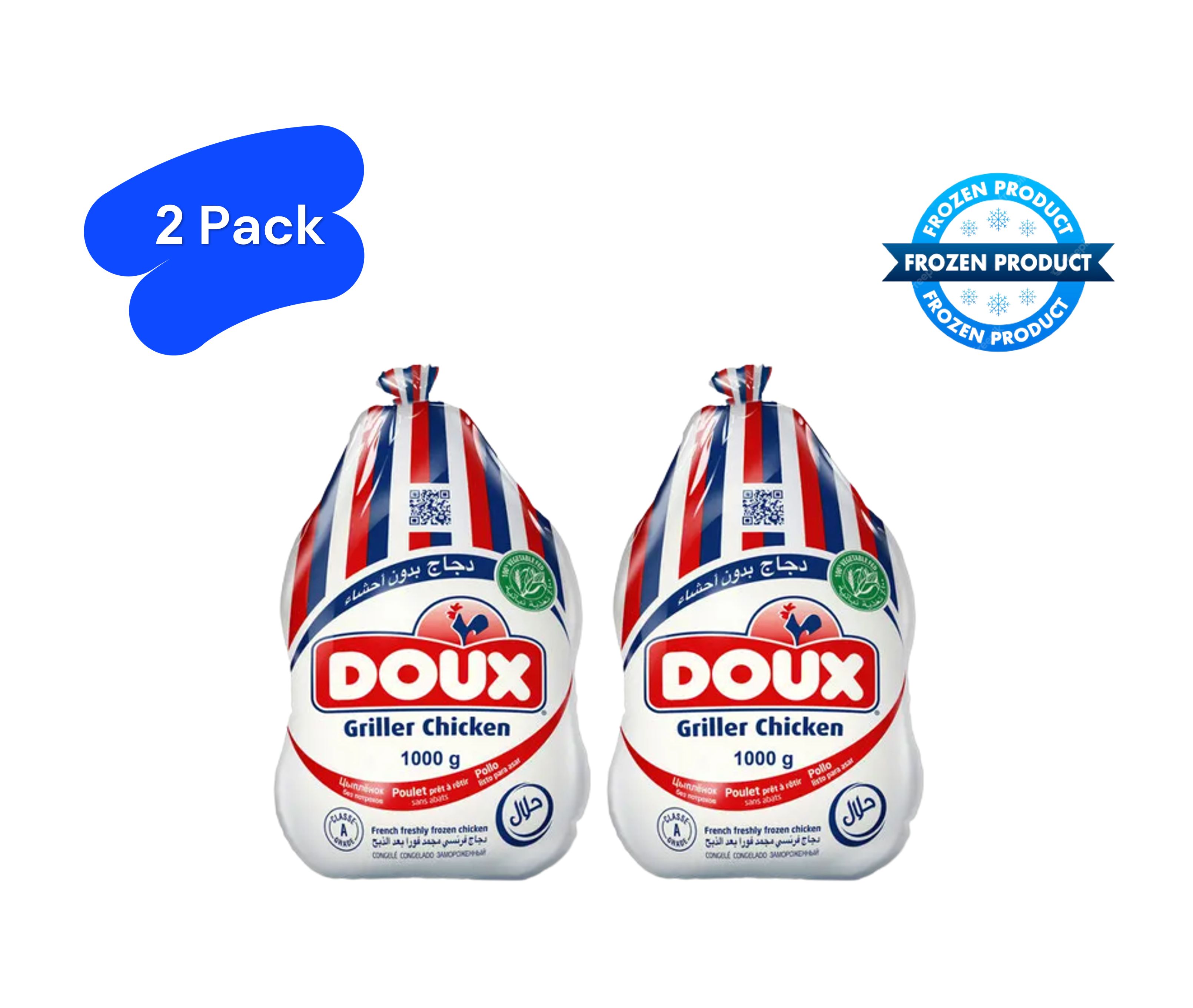 Buy Doux Frozen Chicken Without Giblets 1Kgx2 Online in Bahrain ...