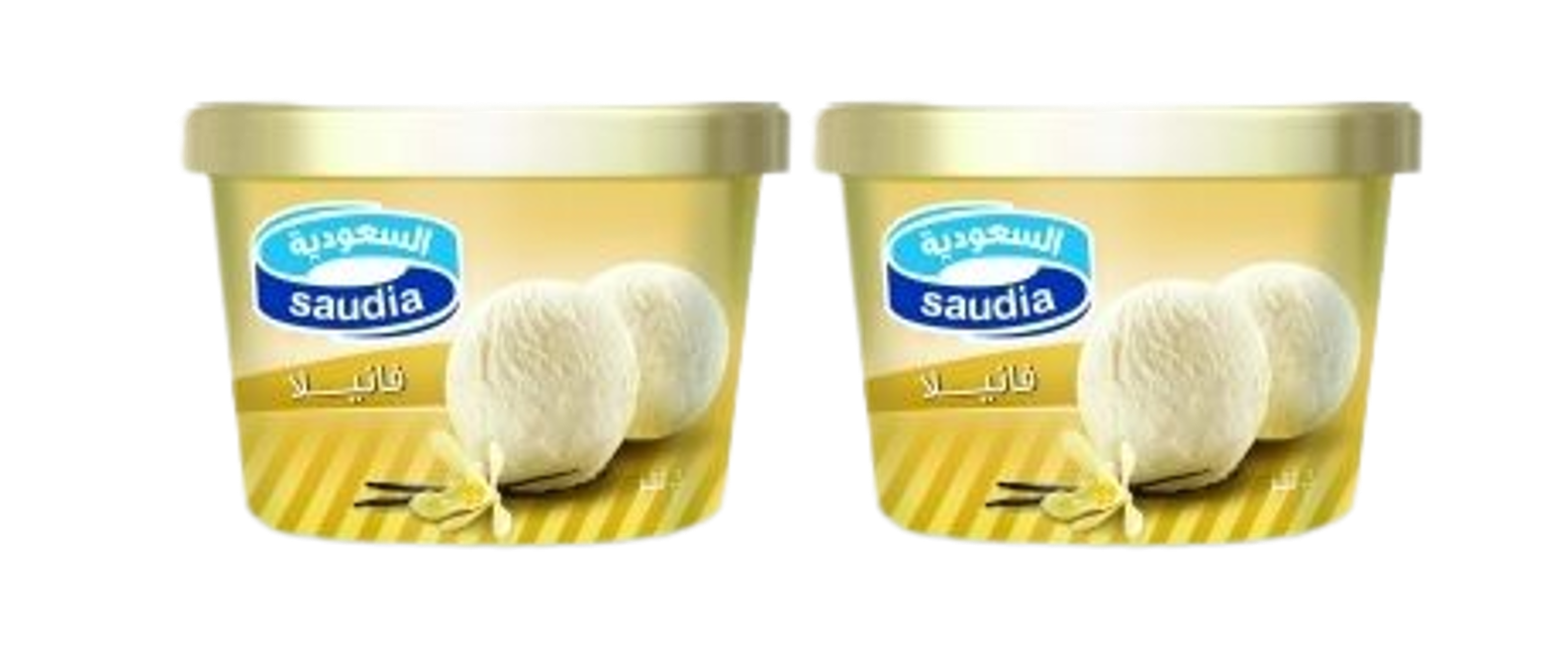Buy Saudia Ice Cream Vanilla, 2x500ml Online in Bahrain | Talabat Bahrain