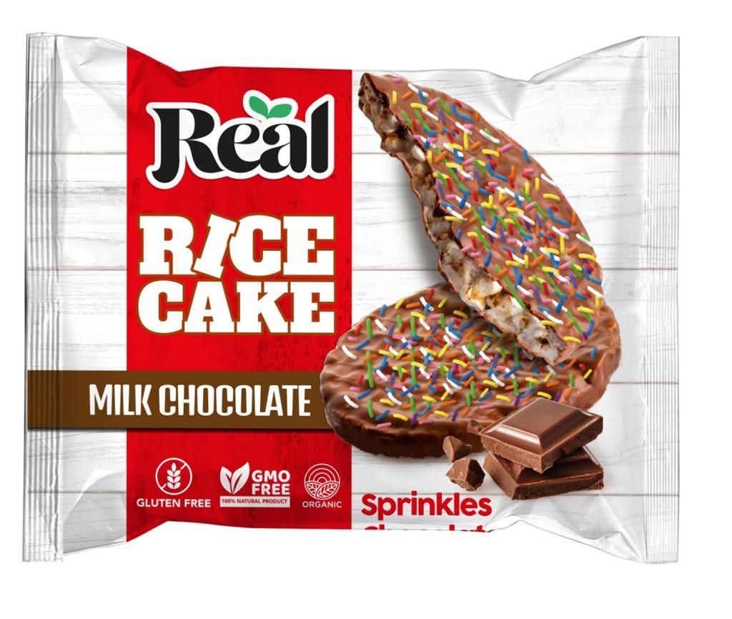 Buy Real Rice Cake Milk Chocolate & Sprinkles 16 gm Online in Egypt ...