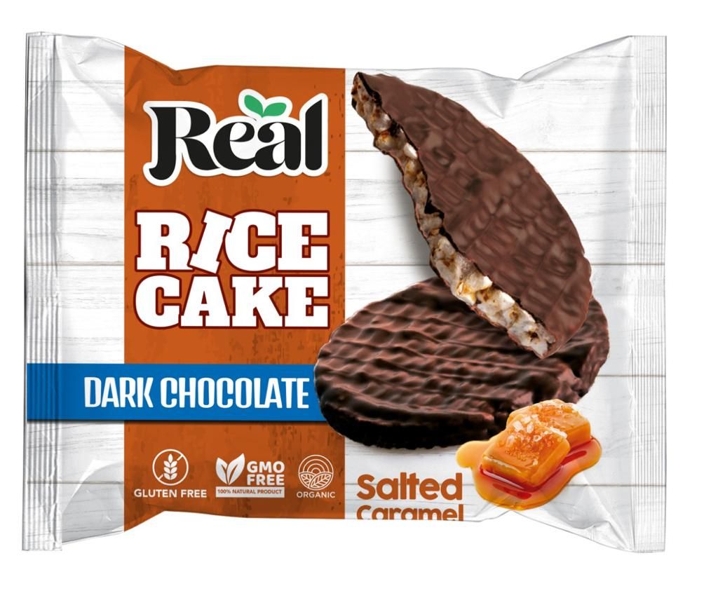 اشترِ Real Rice Cake Dark Chocolate and Salted Caramel 16 gm أونلاين في ...