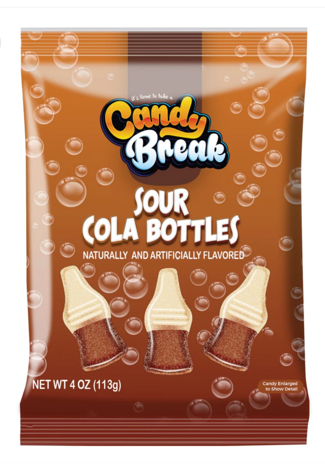Buy Candy Break Sour Cola Bottles, 113g Online in Egypt | Talabat Egypt