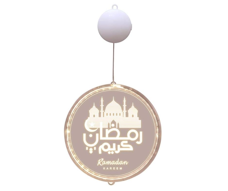 Buy Ramadan Battery Powered Mosque Cream Battery Powered Led Light Up ...