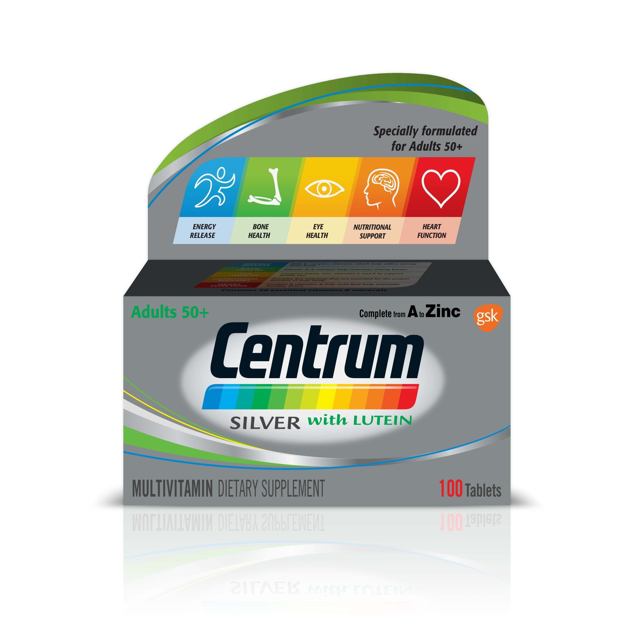 Buy Centrum Adult Silver Tablets, 100 Tablets Online in Egypt | Talabat ...