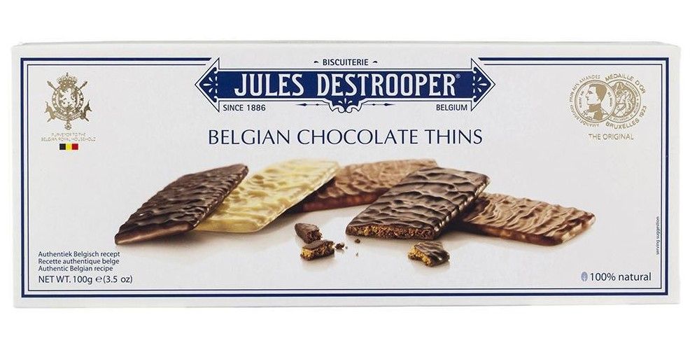 Buy Jules Destrooper Butter Biscuit Coated w/Chocolate 100 gm Online in ...
