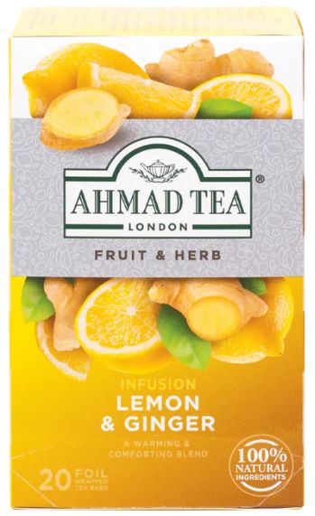 Buy Ahmad Tea Lemon & Ginger Tea Bags, 20 Foils Online in Bahrain ...