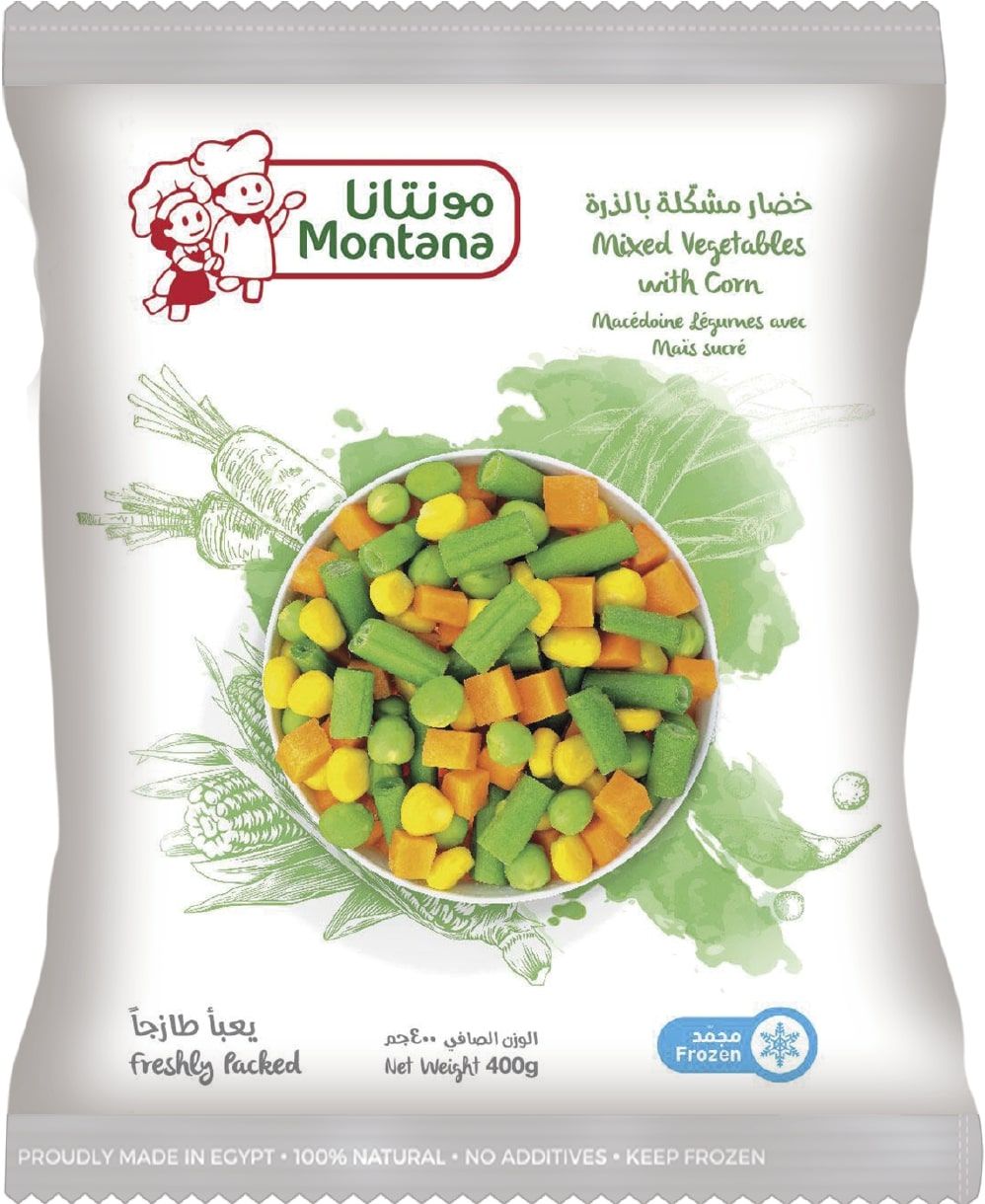 Buy Montana Mixed Vegetables With Corn 400 Gm Online in Egypt | Talabat Egypt