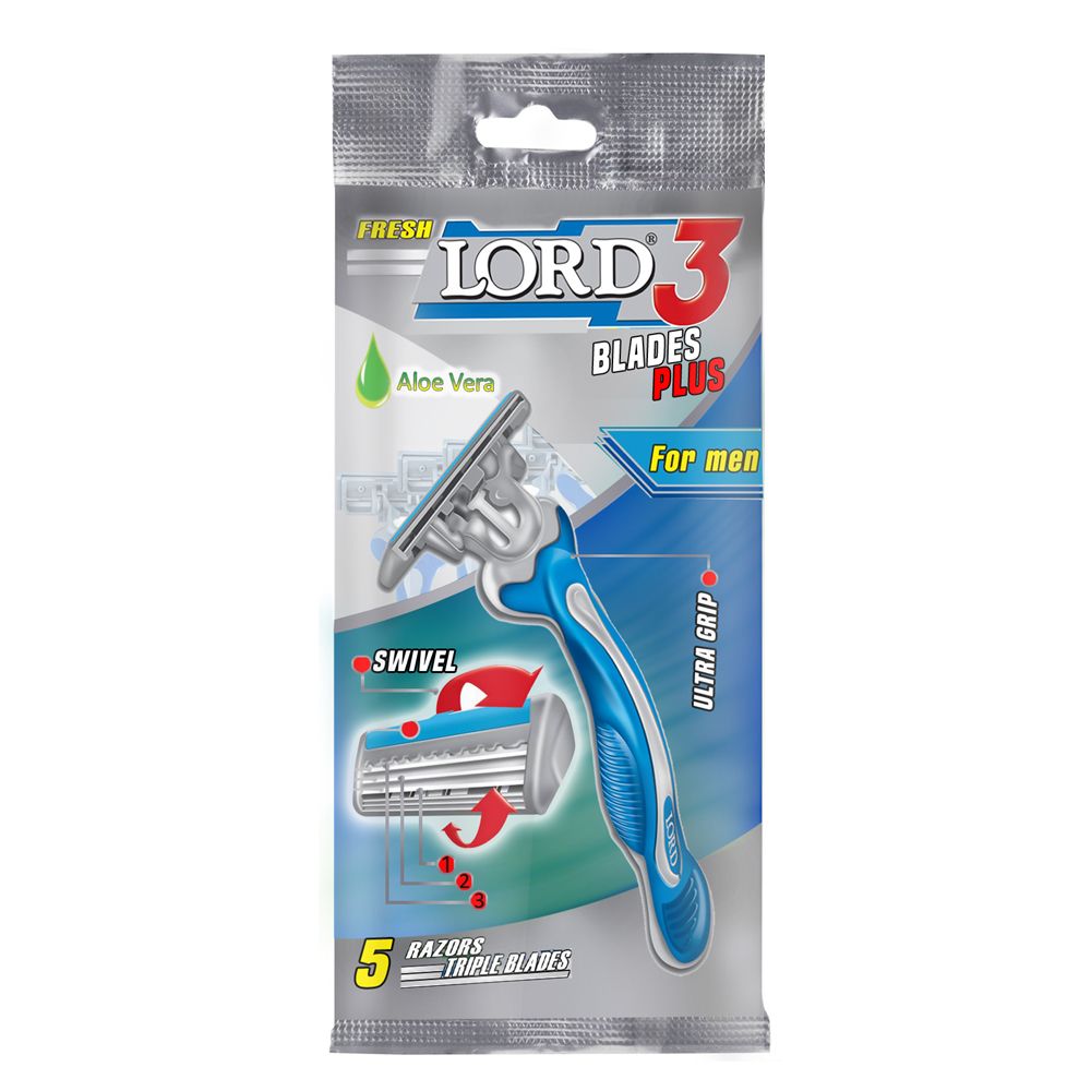 Buy Lord Fresh Razors Triple Blades 5 Disposable Online in Egypt ...