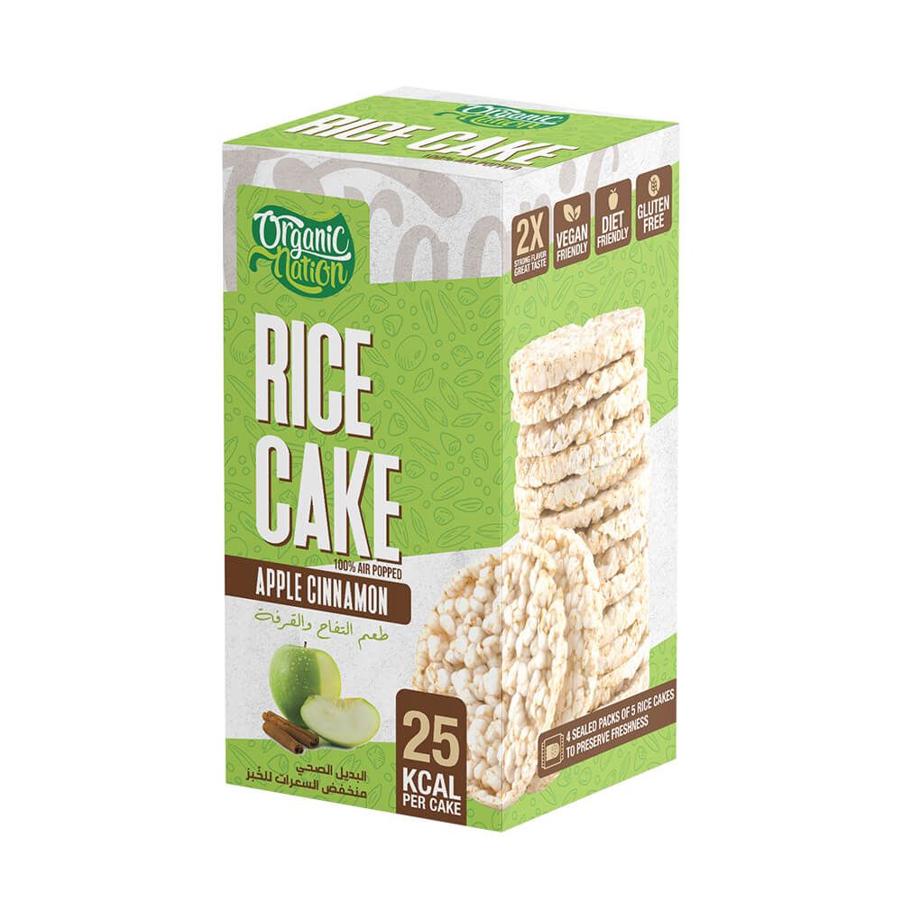 Buy Organic Nation Rice Cake Apple And Cinnamon 20 Pieces Online in ...