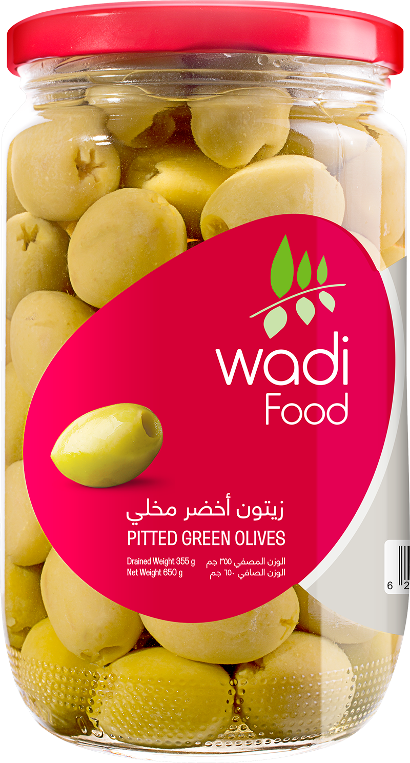 Buy Wadi Food Pitted Green Olives Jar, 650g Online in Egypt | Talabat Egypt