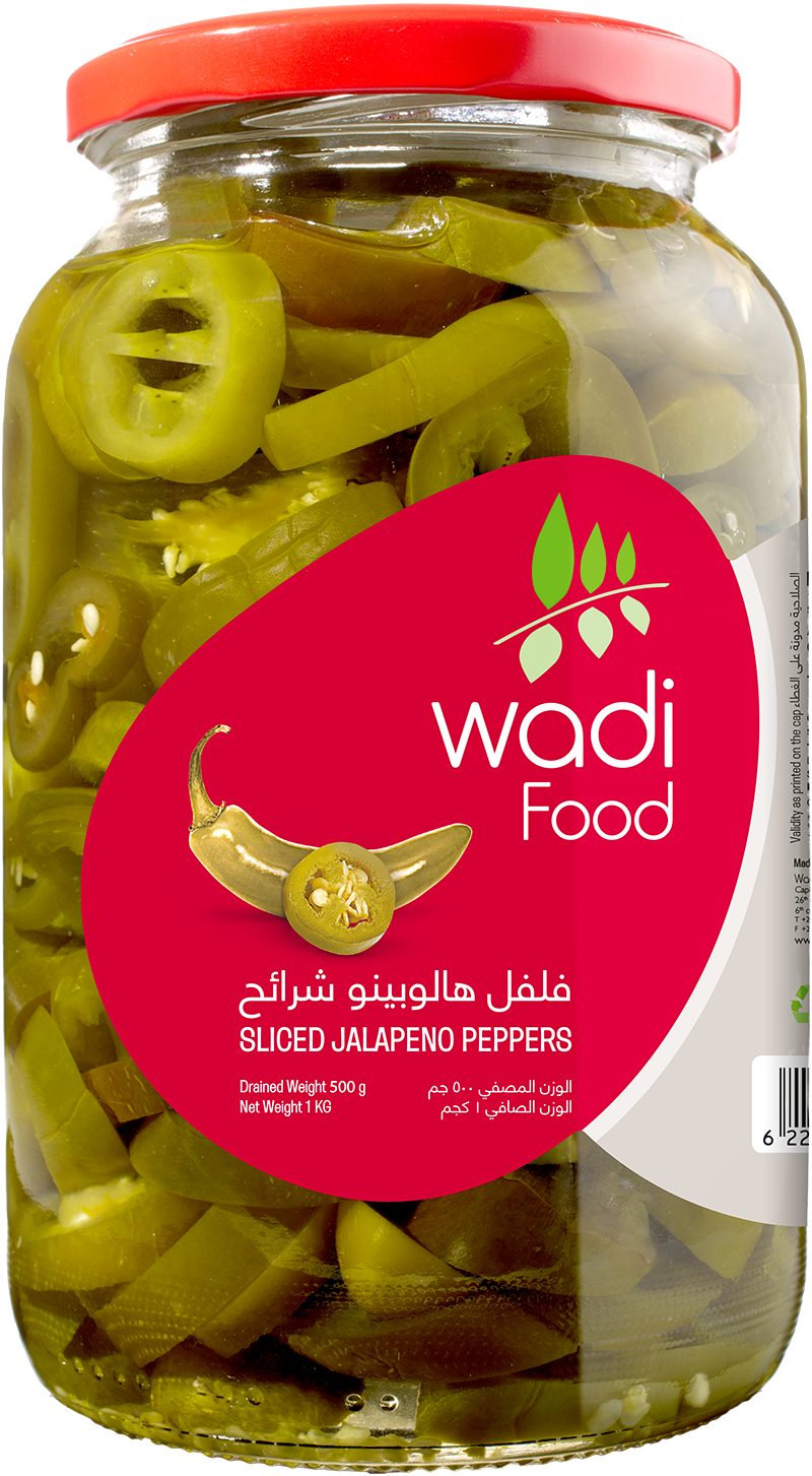 Buy Wadi Food Jalapeno Sliced Jar, 1kg Online in Egypt | Talabat Egypt
